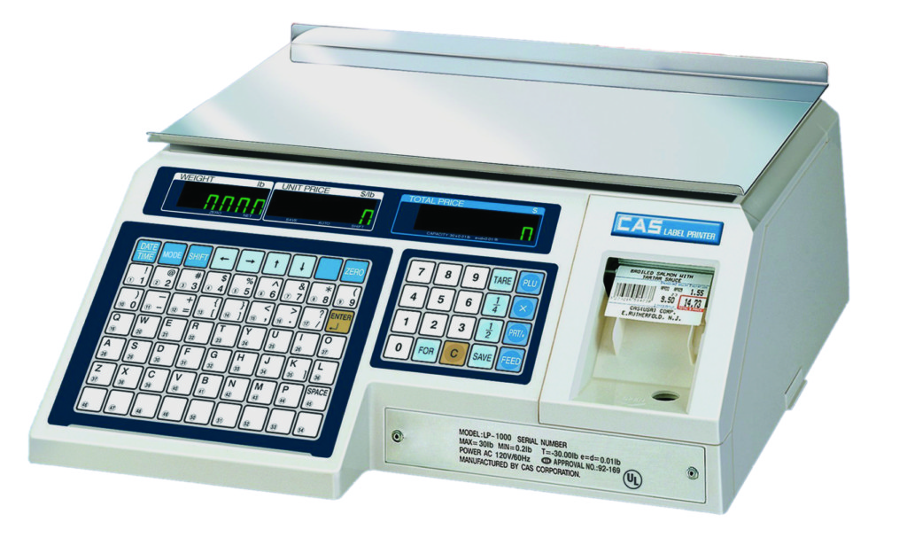 CAS LP1000N Label Printing Scale - Shop Now | Penn Scale